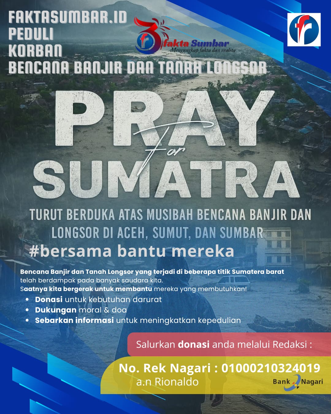 [OPEN DONASI BENCANA ALAM SUMATERA BARAT] - Faktasumbar.id